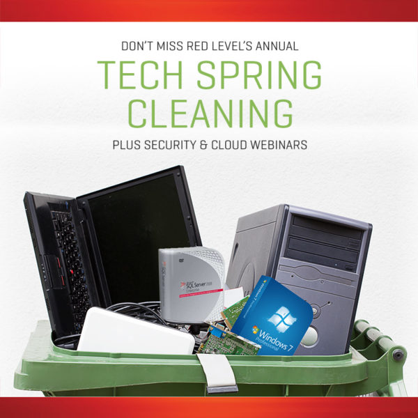 Tech Spring Cleaning - Safe Secure Recycling - Red Level